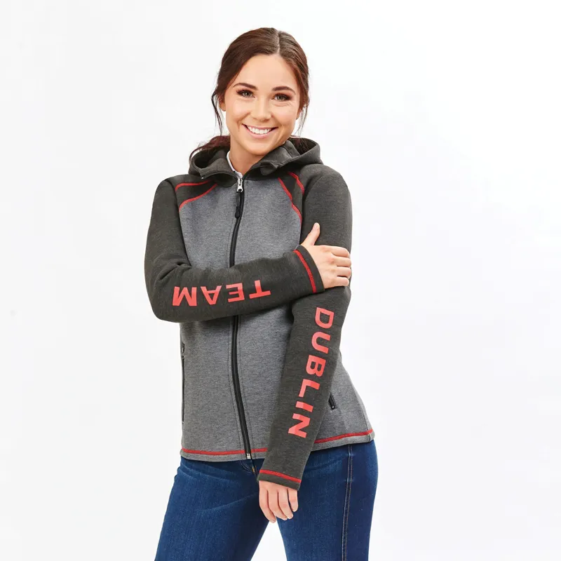 Dublin Alex Full Zip Raglan Jacket - CHARCOAL