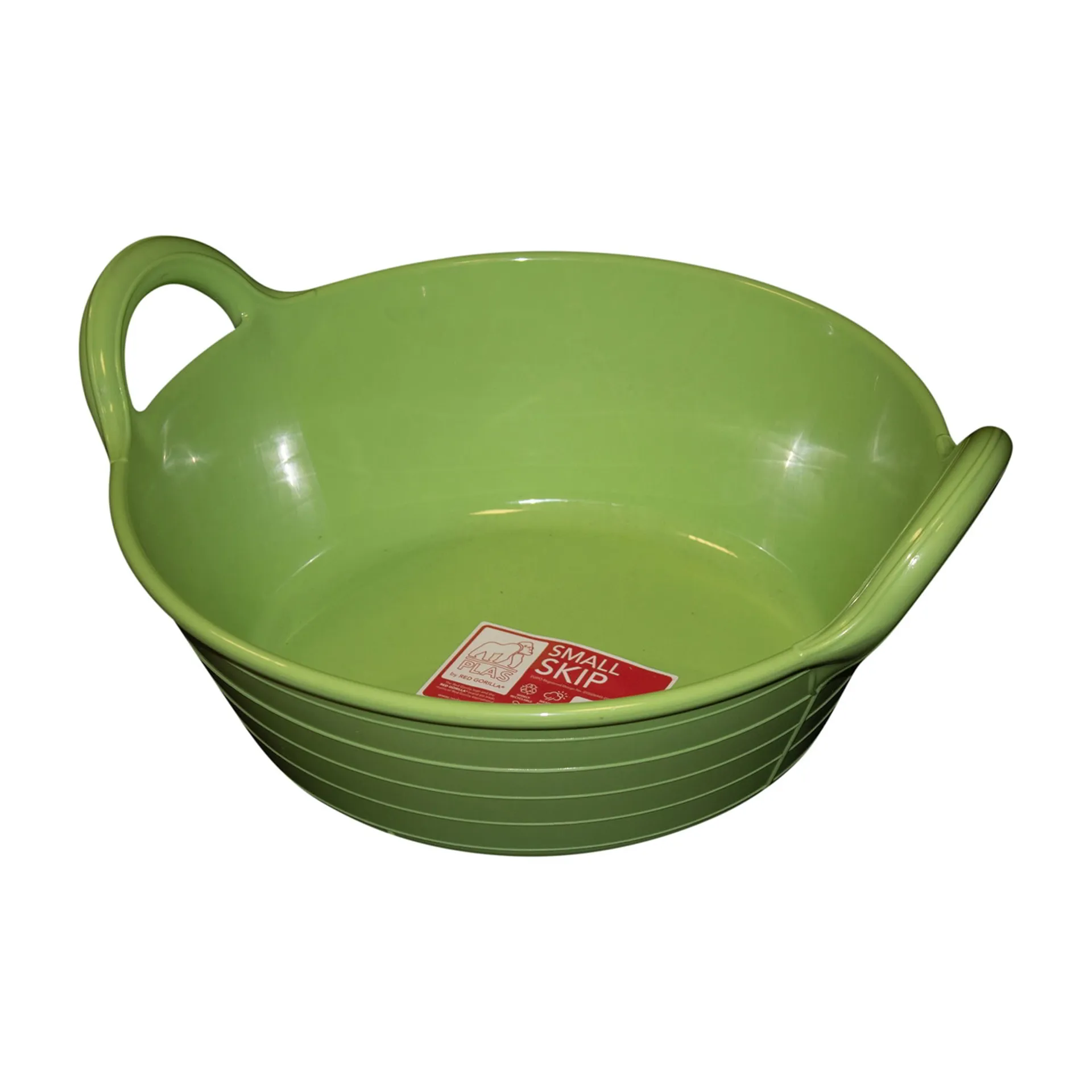 Red Gorilla Small Plas Feed Skip in Pistachio