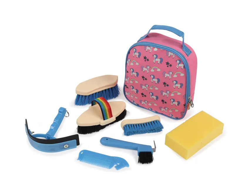 Shires Tikaboo Grooming Kit Bag - Childrens UNICORN one size